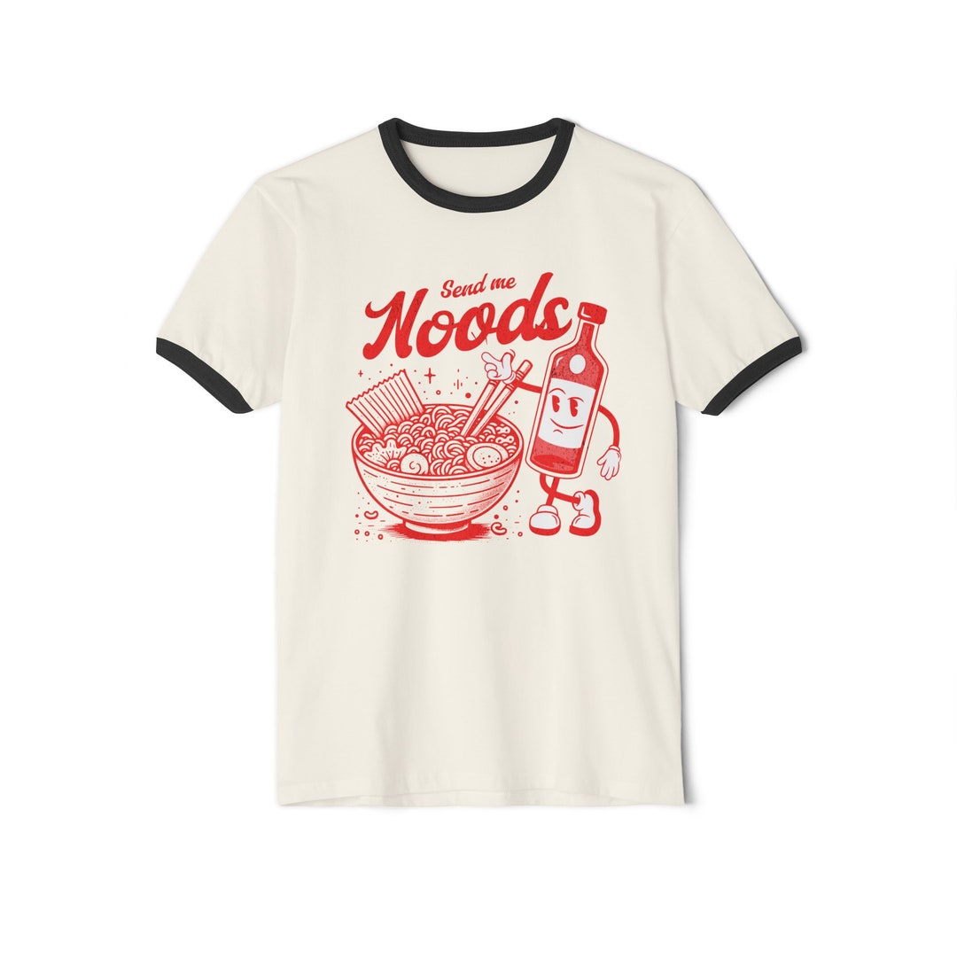 Foodie Gift | Funny Shirt | Retro Ringer Tee | Funny T Shirt | Send ...