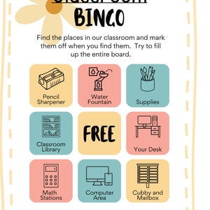 Classroom Bingo Teaching Resources SVG Classroom Homeschool Digital ...