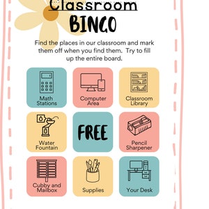 Classroom Bingo Teaching Resources SVG Classroom Homeschool Digital ...