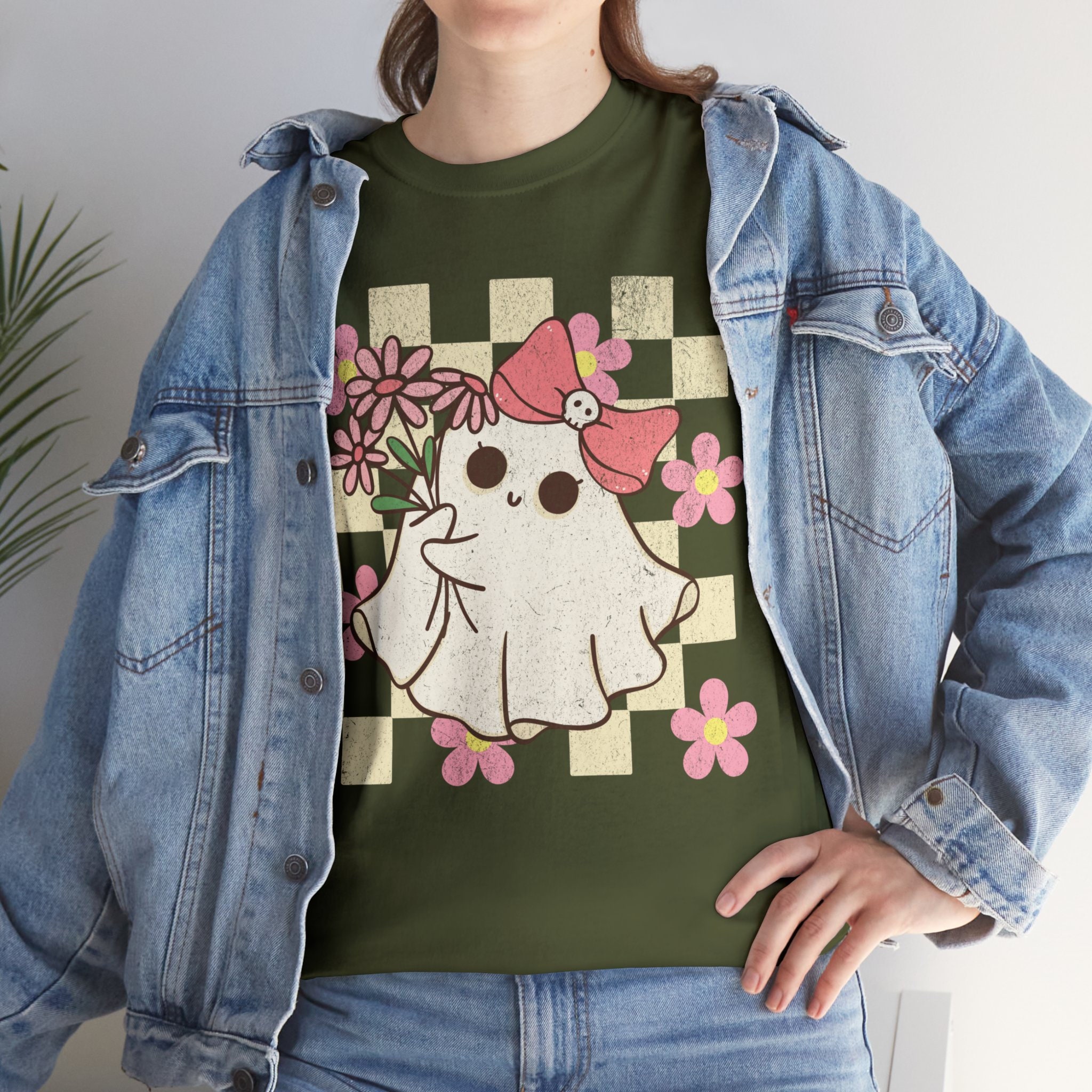 Soft Girl Era Viral Tik Tok Ghost Floral 90s Vintage Graphic Tee, Y2K ...
