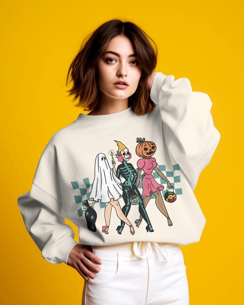 Pinup Shirt Pumpkin Head Plus Size Halloween Fall Plus Size Outfits ...