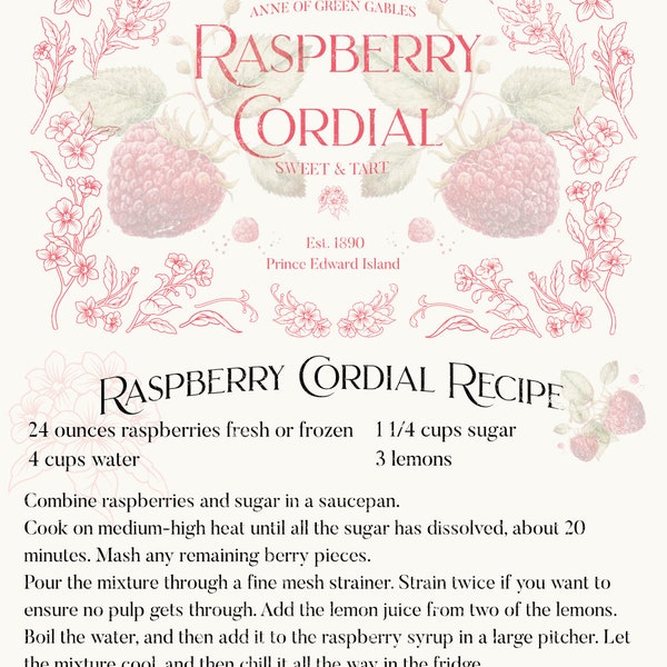 Anne of Green Gables Birthday Party - Etsy