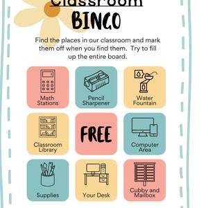 Classroom Bingo Teaching Resources SVG Classroom Homeschool Digital ...