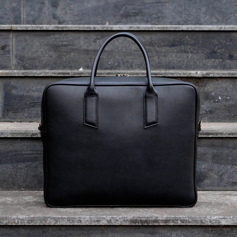 Leather Briefcase Men - Etsy