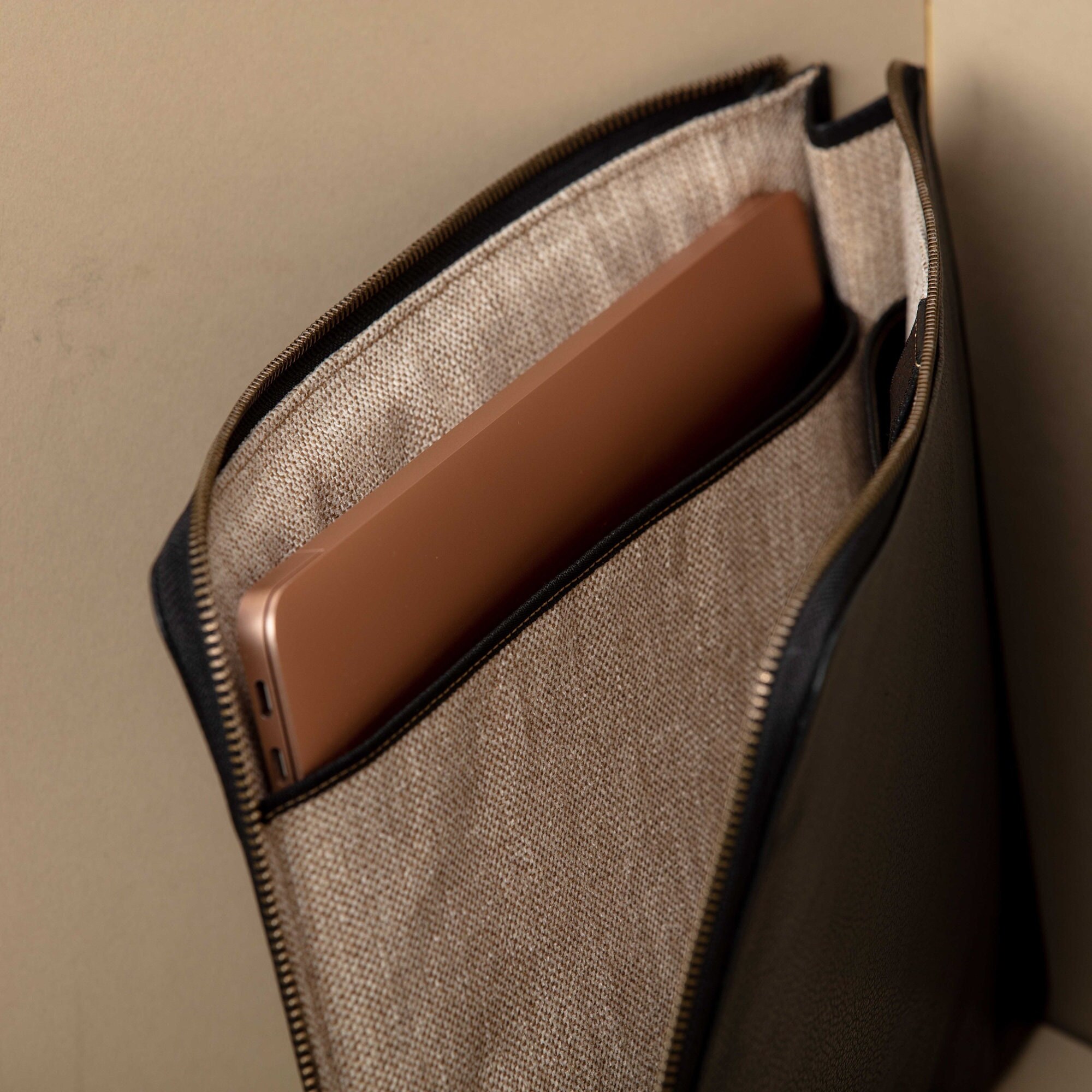 A5 Notebook Zipper Case A5 Sleeve Black - Etsy