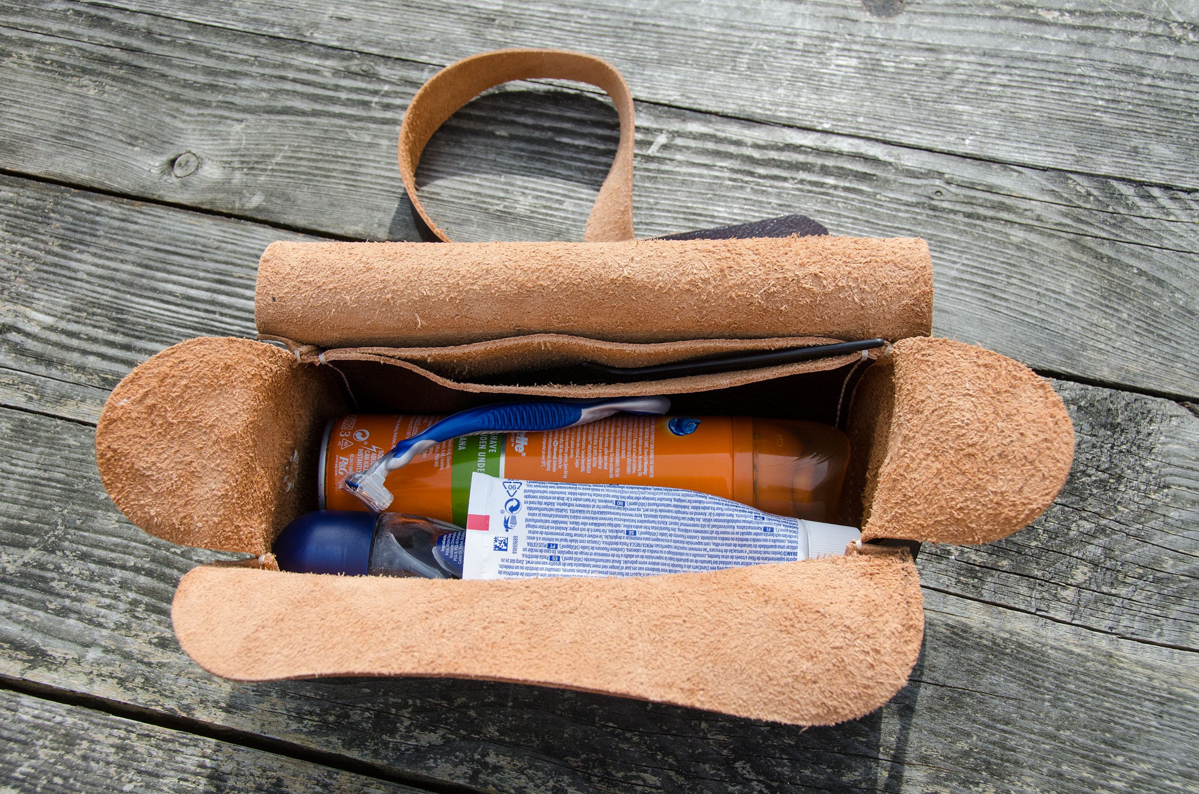 Leather Wash Bag Pattern - PDF Pattern - DIY - Leathercraft Pattern ...