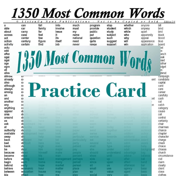 Most Common Words - Etsy