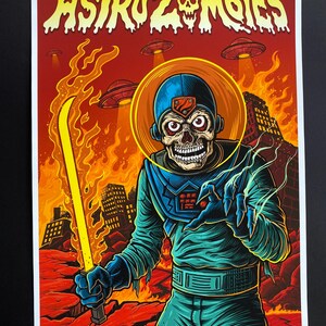 12”x18” Astro Zombies Card Art Giclee Poster Print - Etsy