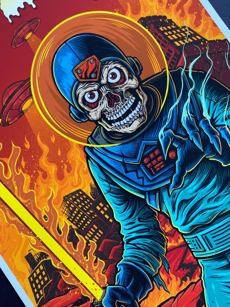 12”x18” Astro Zombies Card Art Giclee Poster Print - Etsy