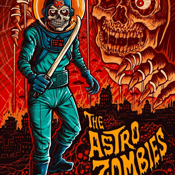 Astro Zombies Print - Etsy