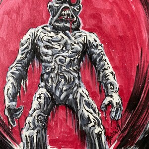 Swamp Monster 5.75x8.5” Pen and Ink + Marker Original Drawing - Etsy