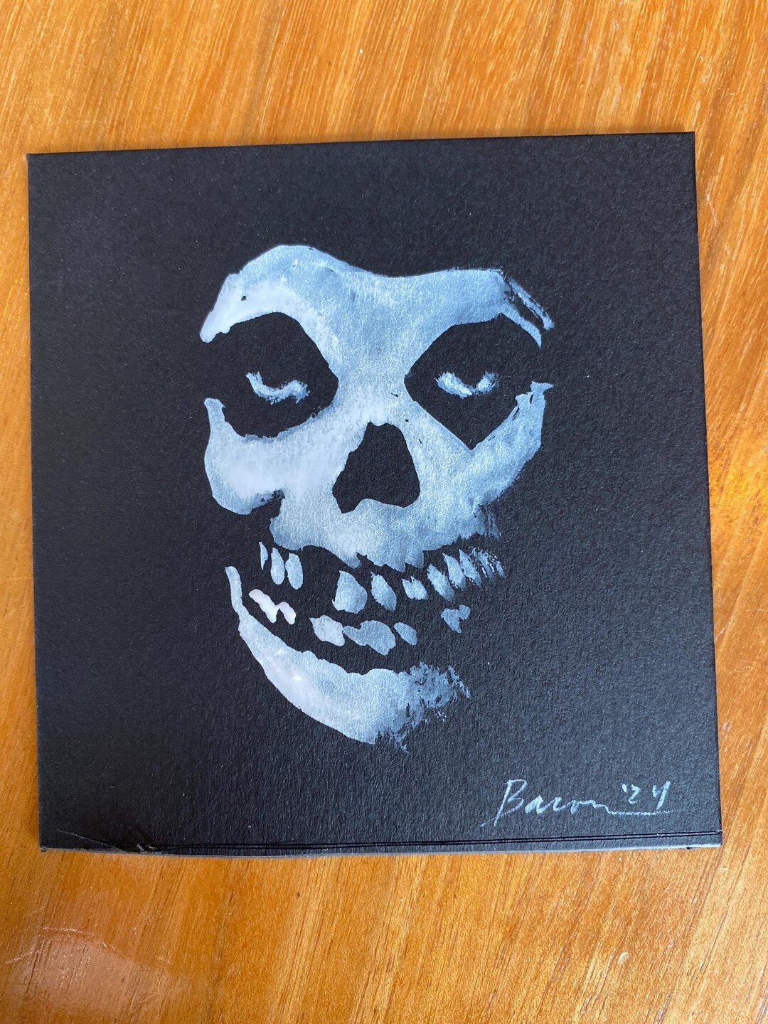 Original Crimson Ghost Homage Approx 4x4 Sized Drawing on Matte Board ...