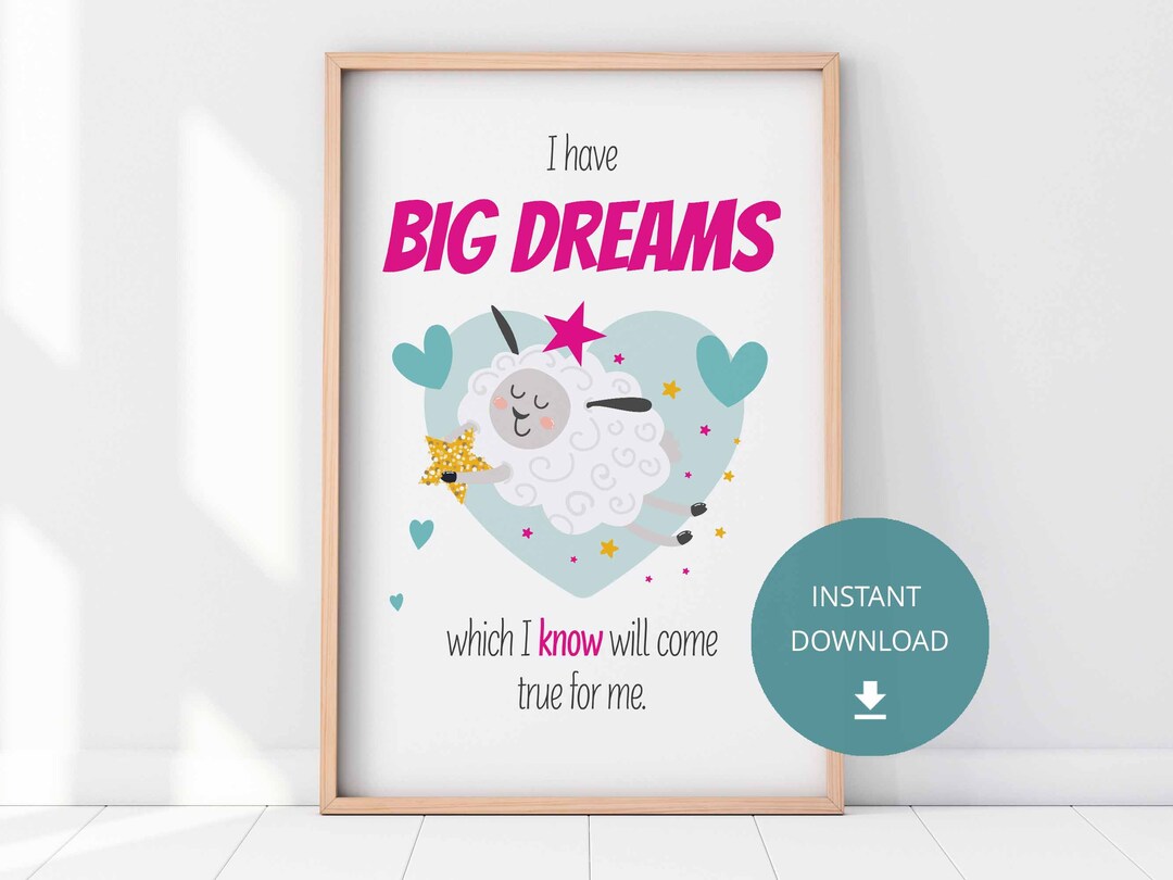 Printable Positive Affirmation Poster for Kids With the Quote, i Have ...