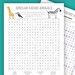 Printable Word Searches for Kids, African Safari Animals, Puzzles ...