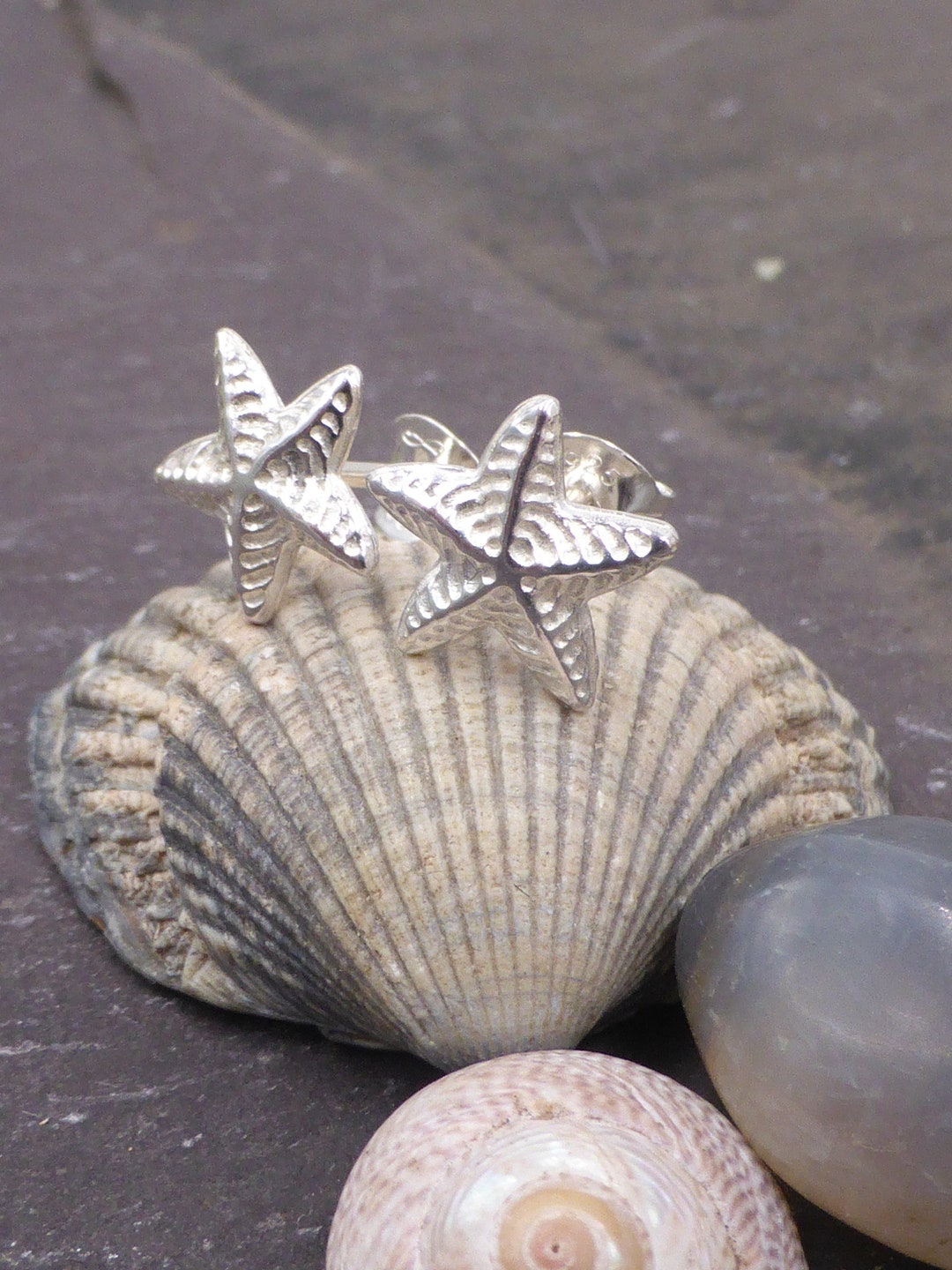 Sterling Silber Ohrstecker, Seestern, Mini Ohrstecker - Etsy.de