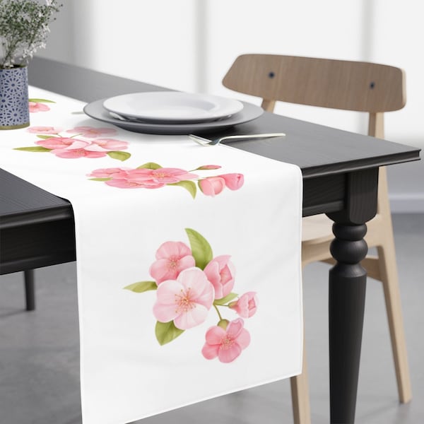Cherry Blossom Table Runner - Etsy