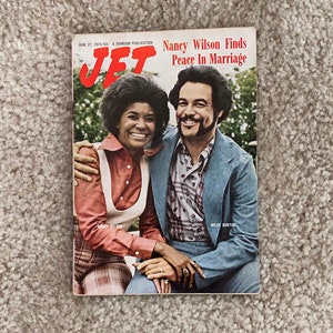 Vintage June 27, 1974 JET Magazine Nancy Wilson Finds Peace in Marriage ...