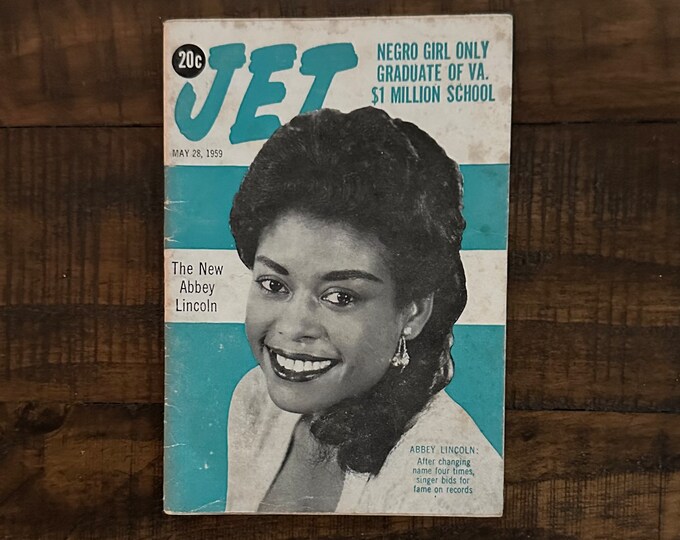 Vintage May 28, 1959 Mini JET Magazine - the New Abbey Lincoln - Etsy
