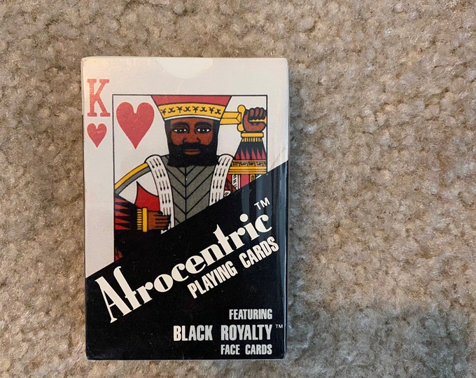Vintage 1980's Afrocentric Black Royalty Playing Cards (african ...
