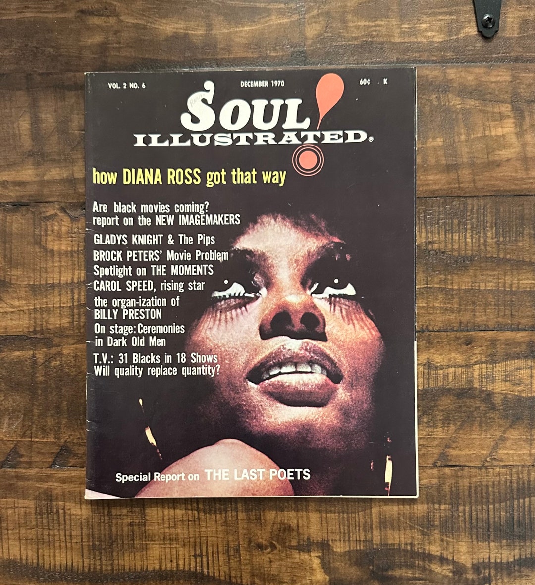 Vintage December 1970 Soul Illustrated Magazine Diana Ross / the Last ...