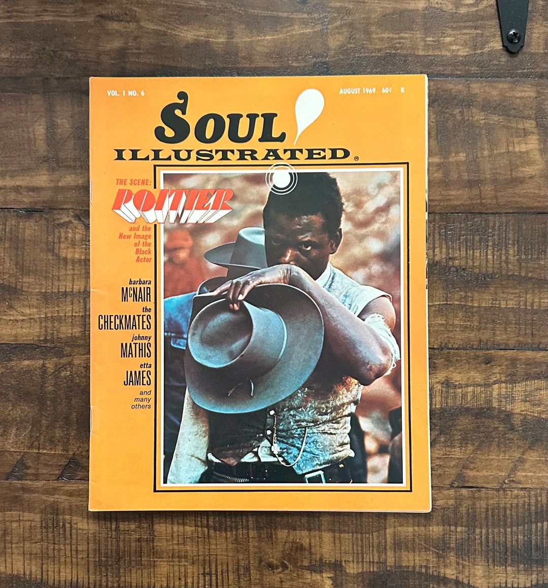 Vintage August 1969 Soul Illustrated Magazine, Volume 1, 6 Sidney ...