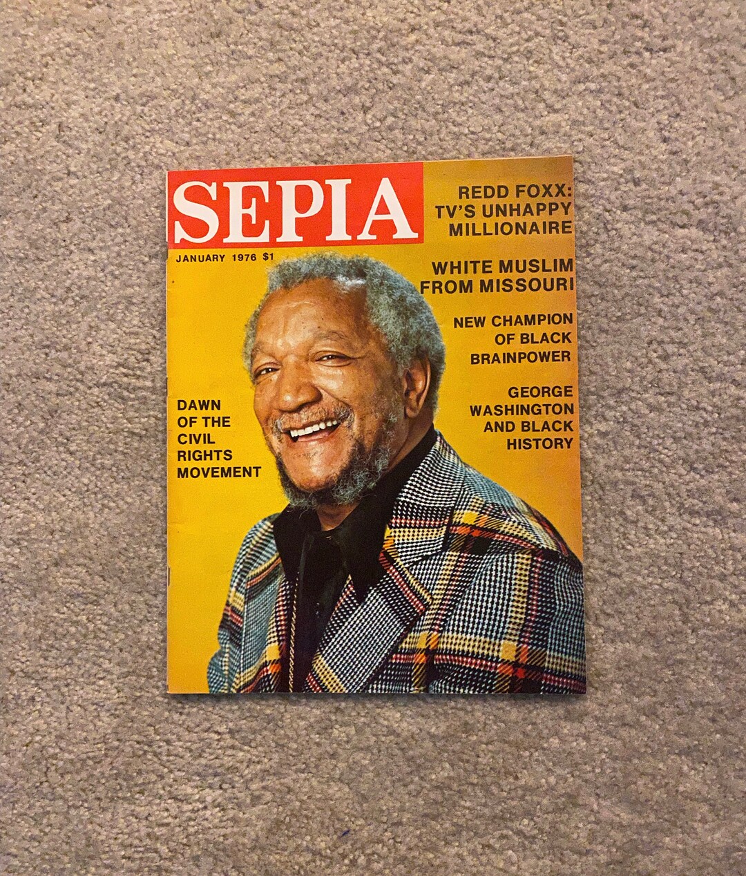 Vintage January 1976 SEPIA Magazine: Redd Foxx / Dawn of the - Etsy