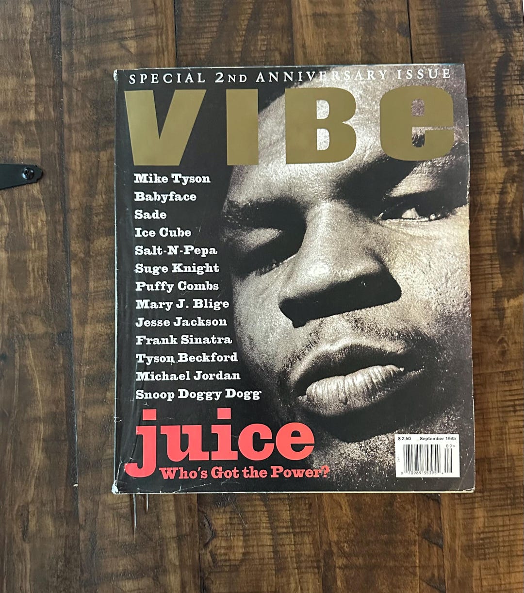 Vibe Magazine: September 1995, Mike Tyson Cover, 2nd Anniversary Issue ...
