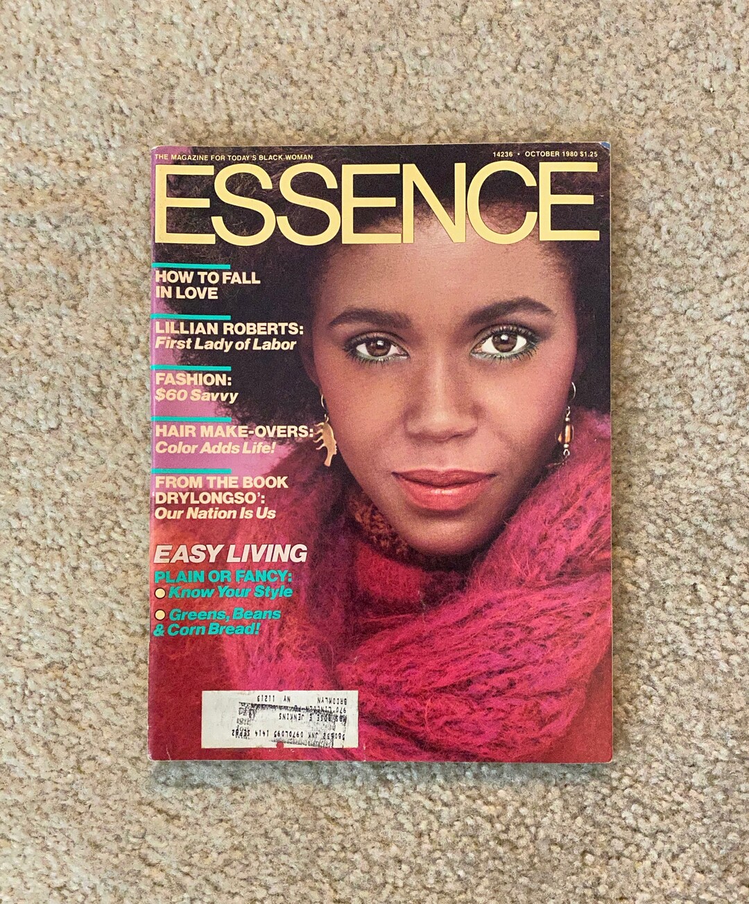 Vintage October 1980 Essence Magazine - How to Fall in Love / Easy ...