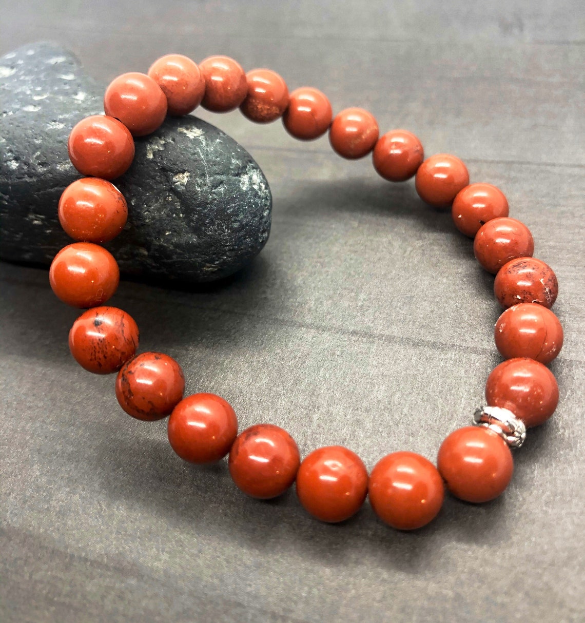 Red Jasper Bracelet Positivity Support Bracelet Protection - Etsy