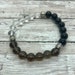 Positivity Energy and Protection Bracelet, Black Tourmaline and Smokey ...