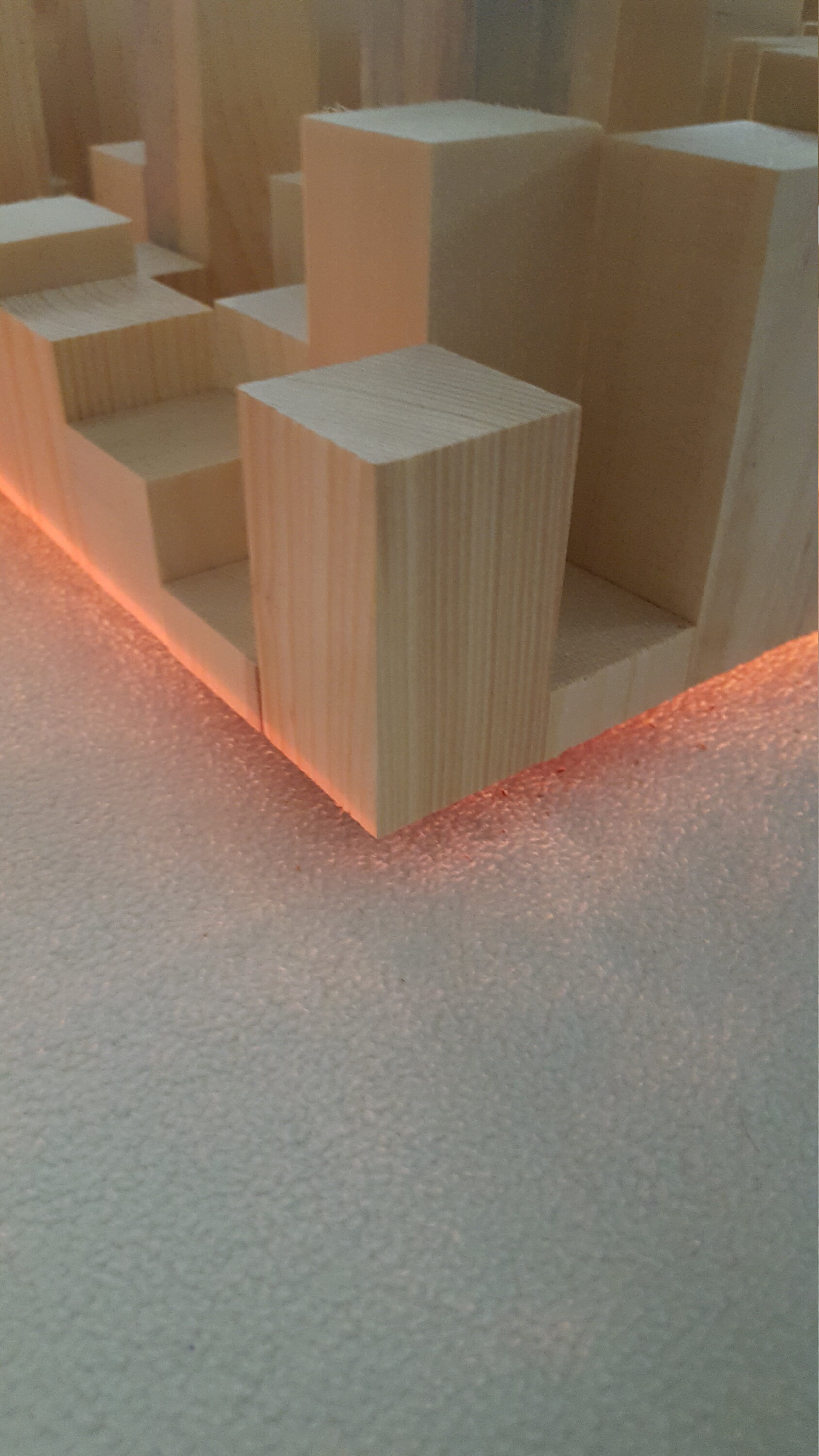 Genuine Wood Sound Diffusers // With LED Backlight 45" X 12" --- 2 Pack ...