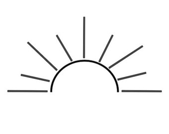 Half Sun Svg - Etsy UK