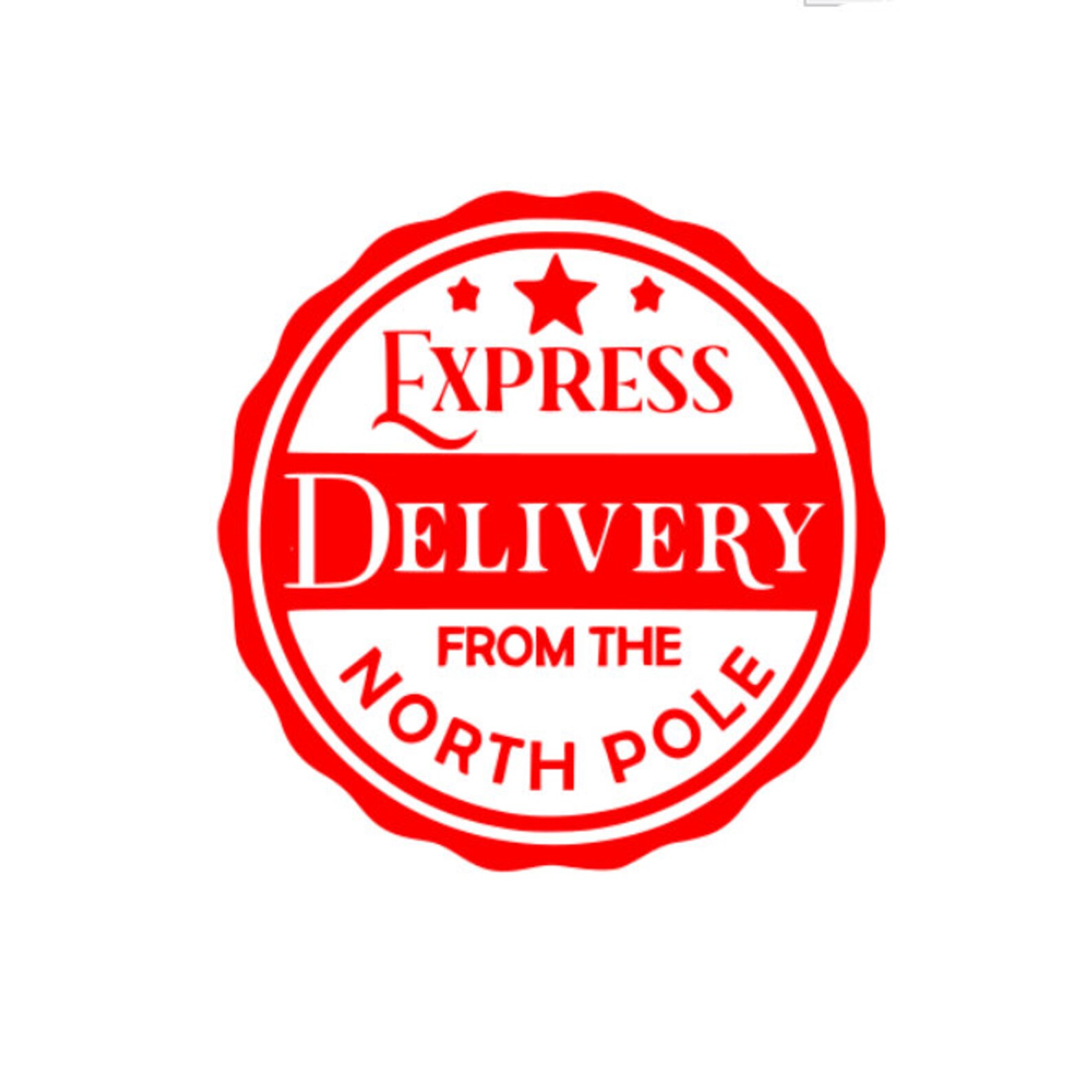North Pole Delivery SVG PNG Express Delivery SVG Merry Christmas Santa ...