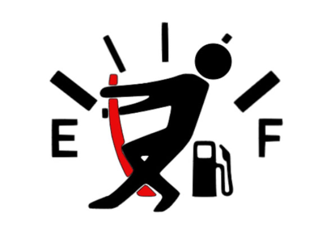Empty Gas Tank SVG Funny SVG Car Decal SVG for Decal - Etsy Australia