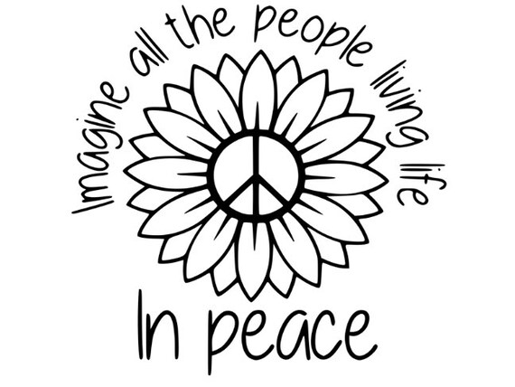 Imagine All the People SVG Peace SVG World Peace Beatles - Etsy