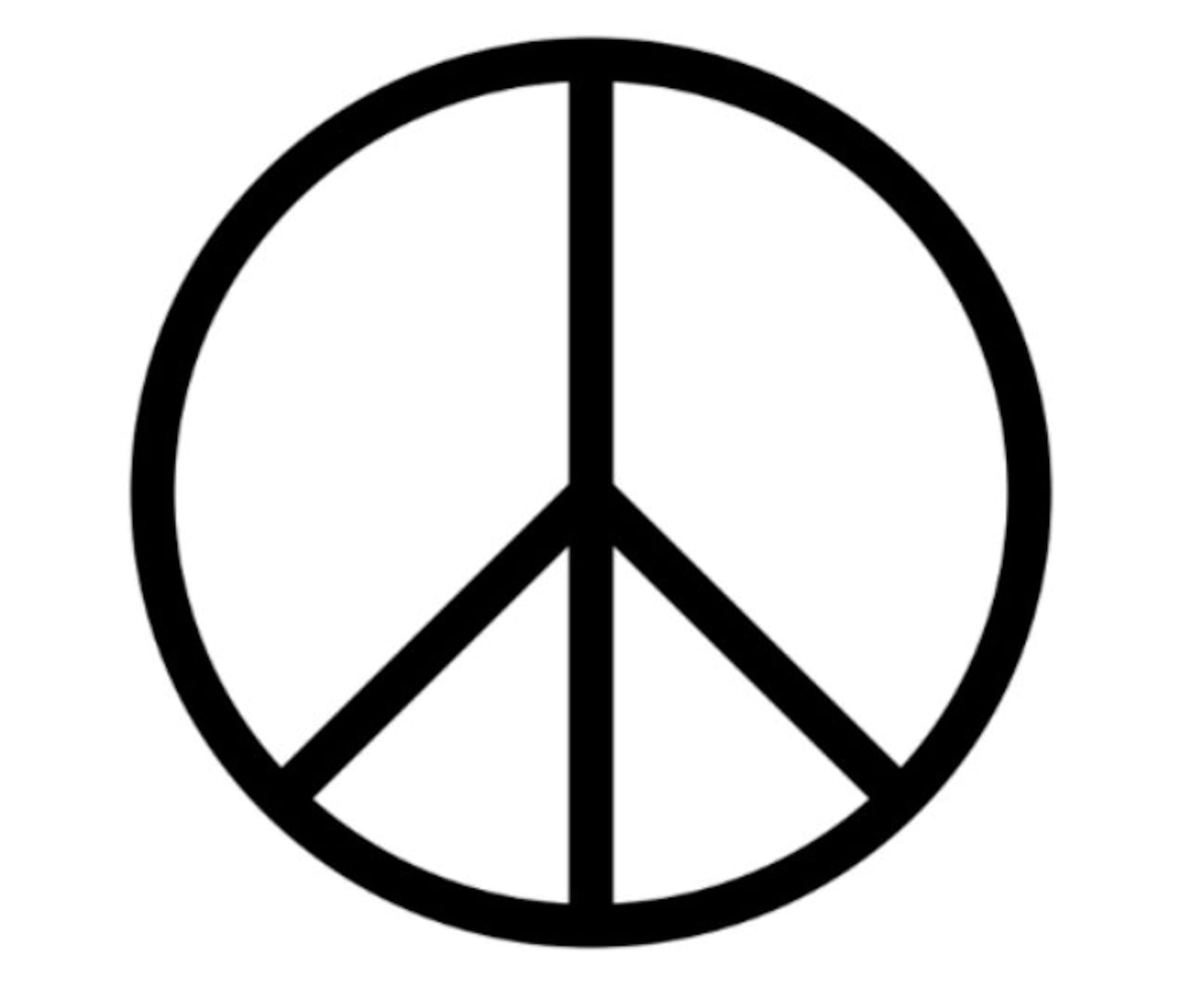 Peace Sign SVG Simple Peace Sign SVG World Peace SVG - Etsy