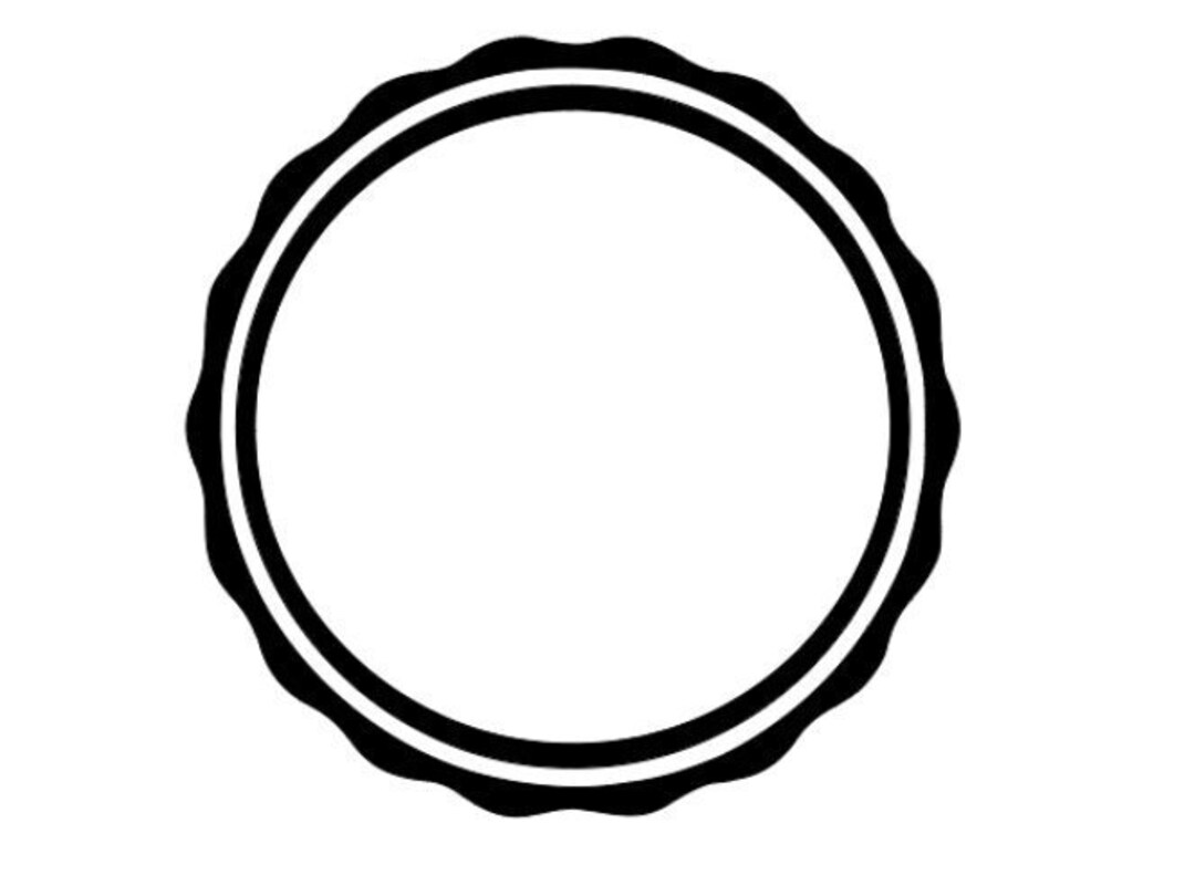 Double Circle SVG - Wreath Circle SVG - Simple SVG - Minimalist Circles ...