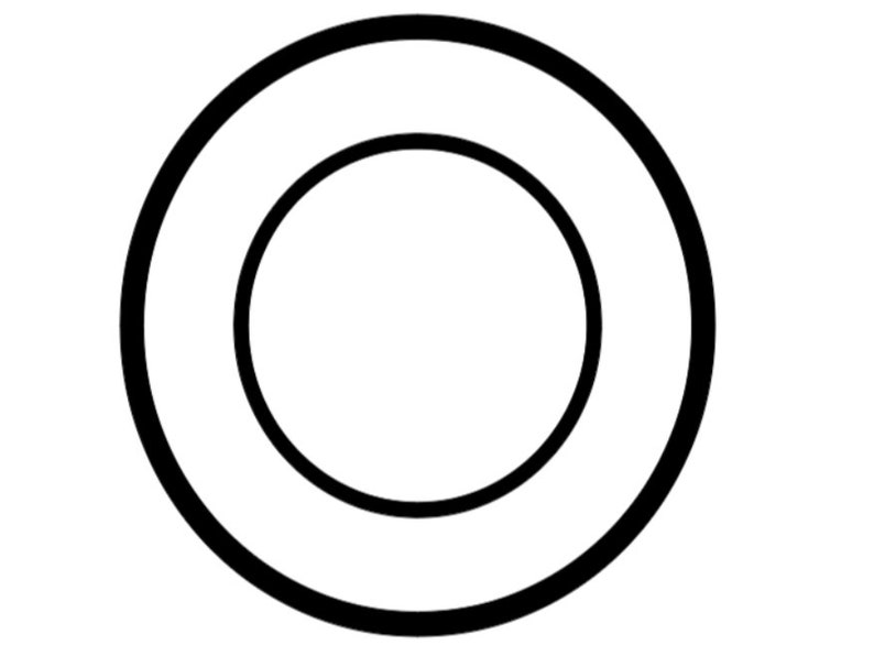 Doble círculo SVG Círculo SVG SVG simple Círculos - Etsy México