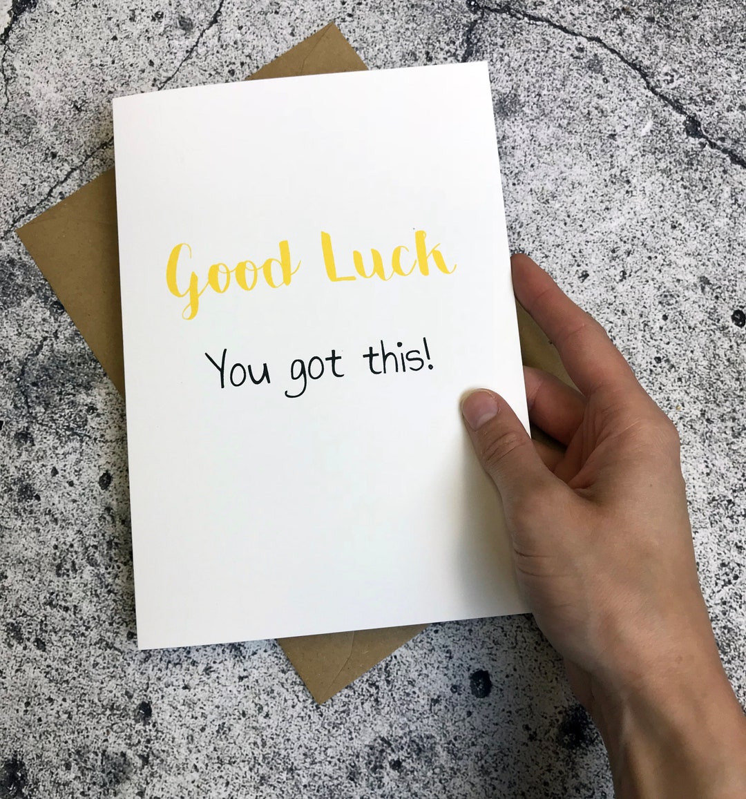 Good Luck Card You Got This Funny Rude - Etsy
