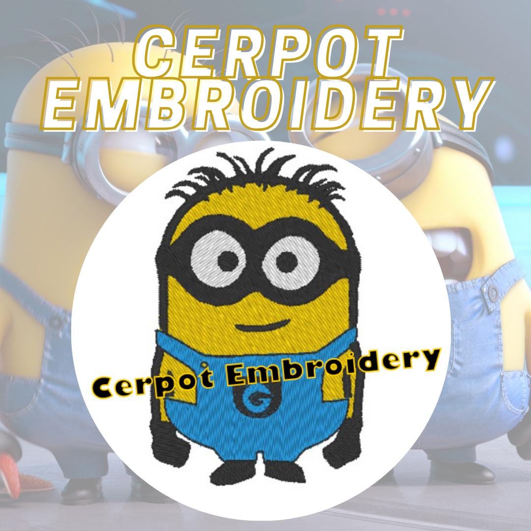 Machine Embroidery Design - Minion Embroidery Pattern - for Kids ...