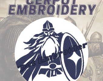 Viking Embroidery Design - Etsy