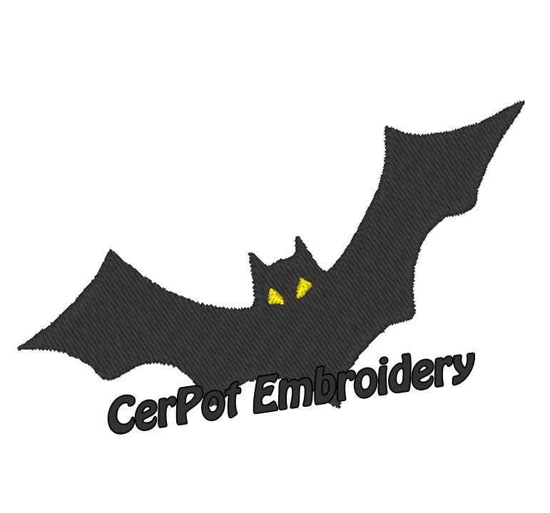 Machine Embroidery Design Bat Embroidery Gothic Pattern Instant ...