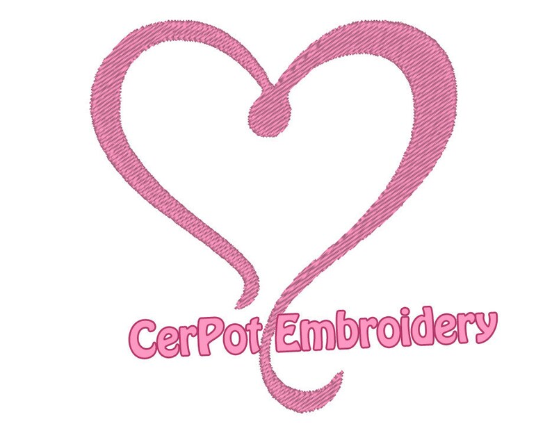 Machine Embroidery Design Simple Heart Pattern Cute Embroidery Instant ...