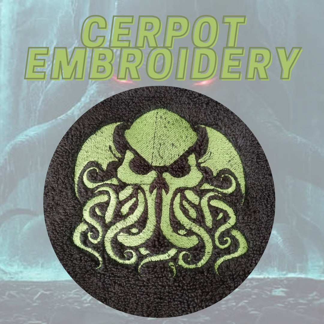 Machine Embroidery Design - Cthulhu Head Embroidery Pattern - Animal ...