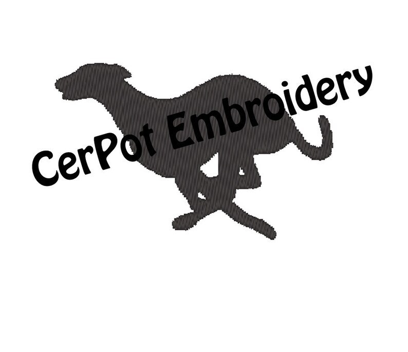 Machine Embroidery Design Greyhound Silouhette Embroidery Pattern ...