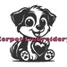 Machine Embroidery Design - Super Cute Puppy Embroidery Pattern ...