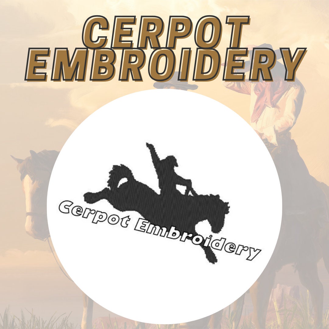 Machine Embroidery Design - Cowboy Rodeo Silhouette - Western Old West ...