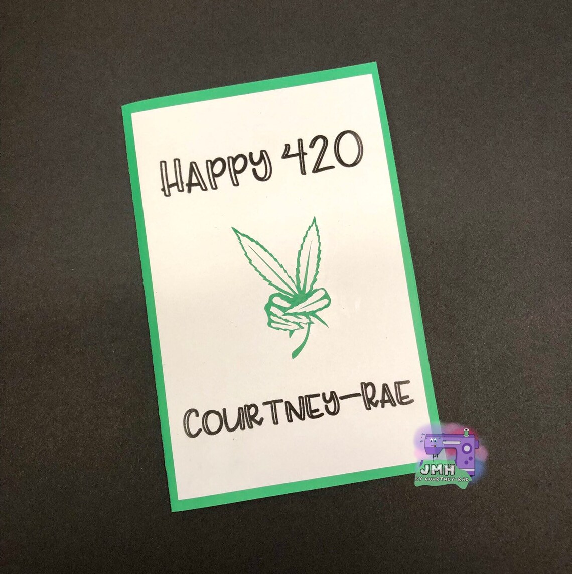 Personalized Happy 420 greeting card. Just because card. I | Etsy
