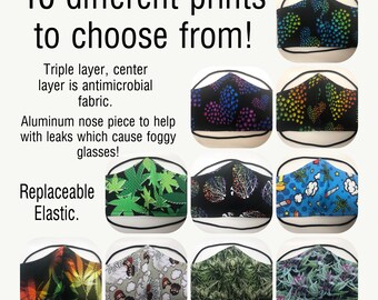 Pot Leaf Mask - Etsy