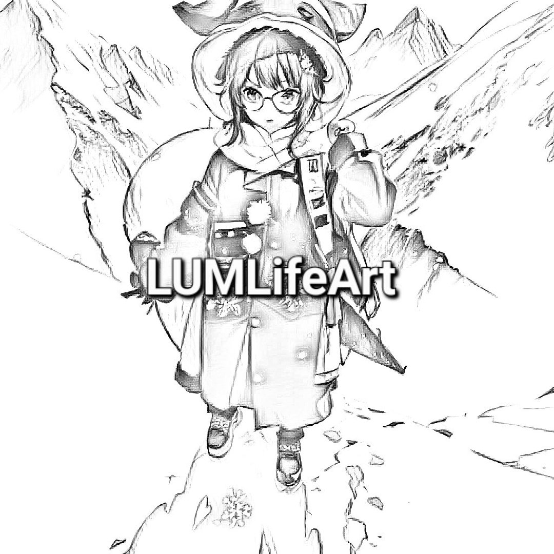 Anime Girl Carrying Her Sled Coloring Page by Lumlifeart - Etsy